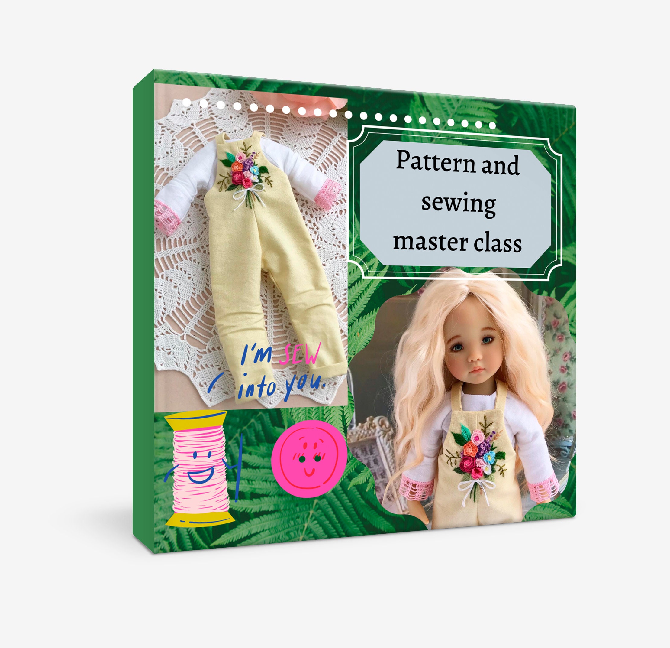 Little Darling Doll Overalls Patterns Jumpsuit for Dianna Effner Dolls ...