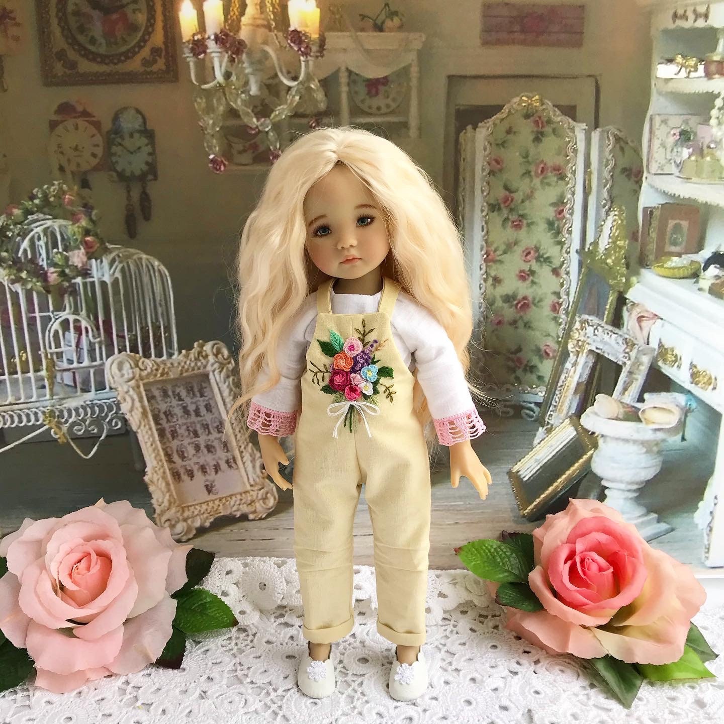 Little Darling Doll Overalls Patterns Jumpsuit for Dianna Effner Dolls ...