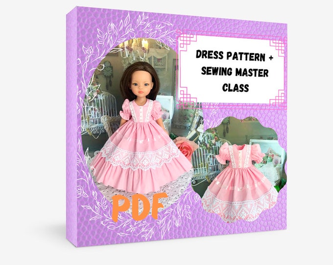 Paola Reina Doll Dress Patterns Sewing Master Class Fits 13 Paola Reina Dolls Clothes DIY PDF ...