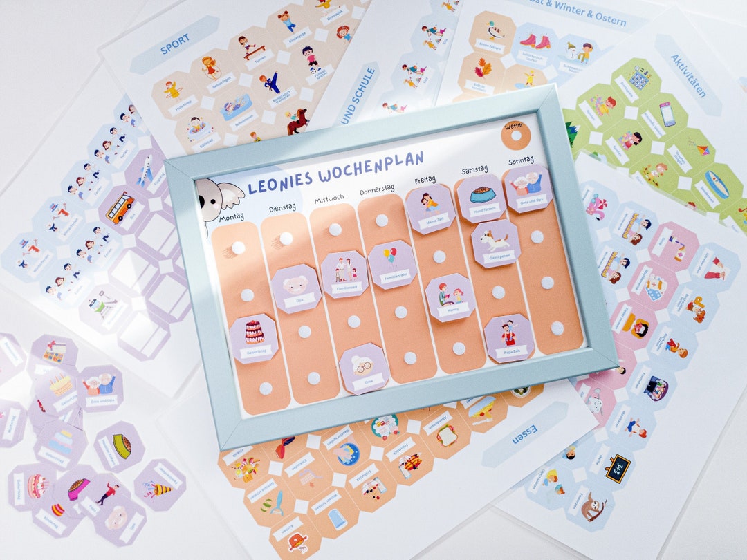 Weekly Plan Children Montessori Weekly Planner Children Personalized ...