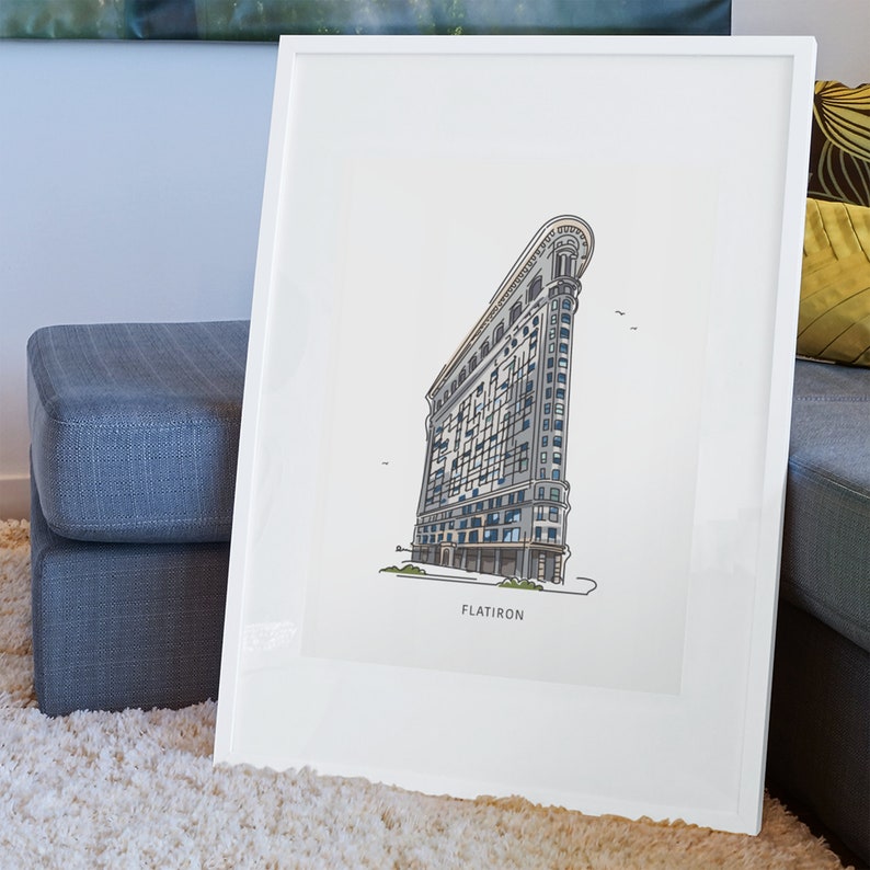FLATIRON BUILDING | Art Wall Decor | NYC Iconic Landmark Series ...