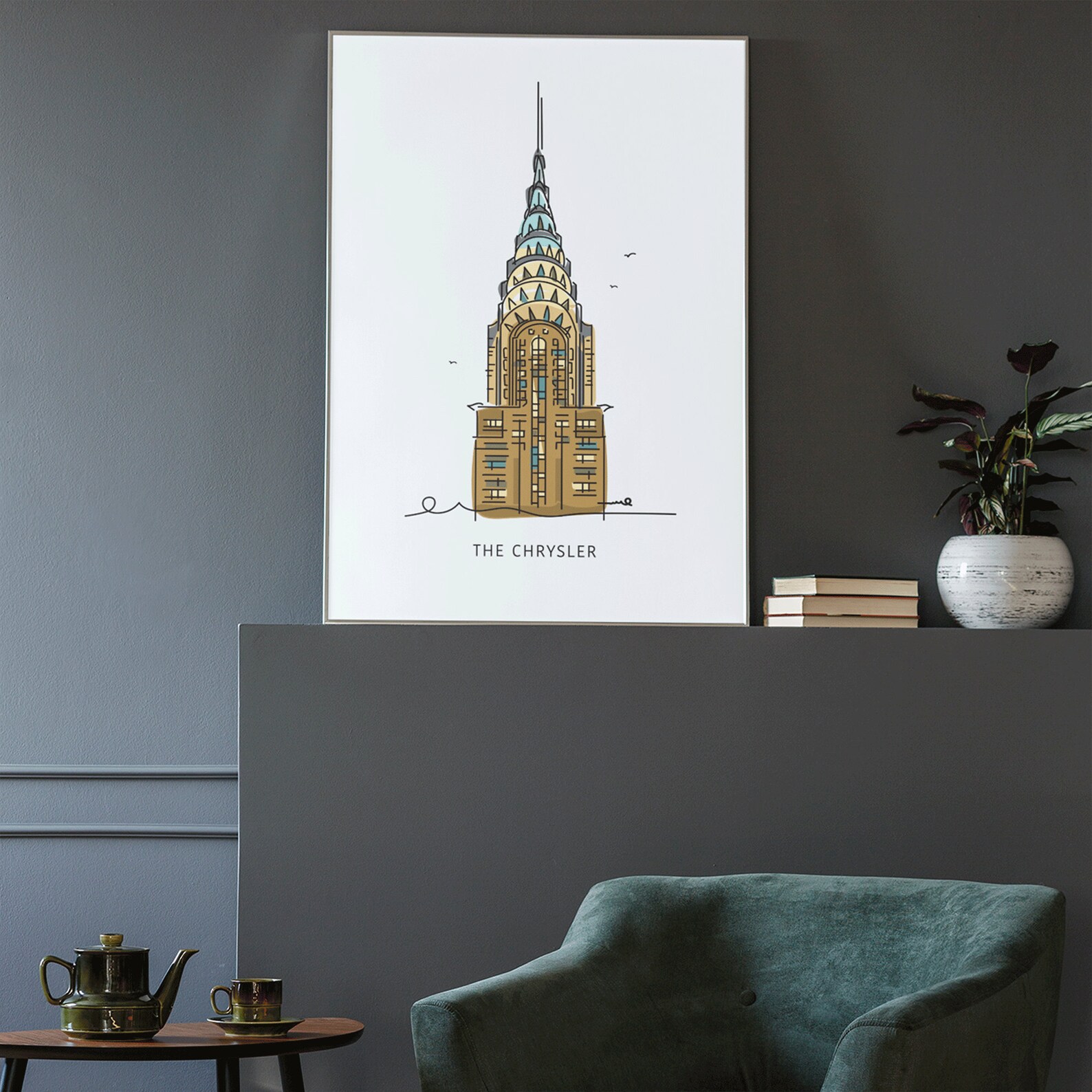 CHRYSLER BUILDING | Art Wall Decor | NYC Iconic Landmark Series ...