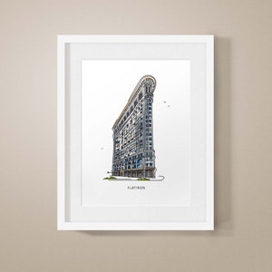 FLATIRON BUILDING | Art Wall Decor | NYC Iconic Landmark Series ...