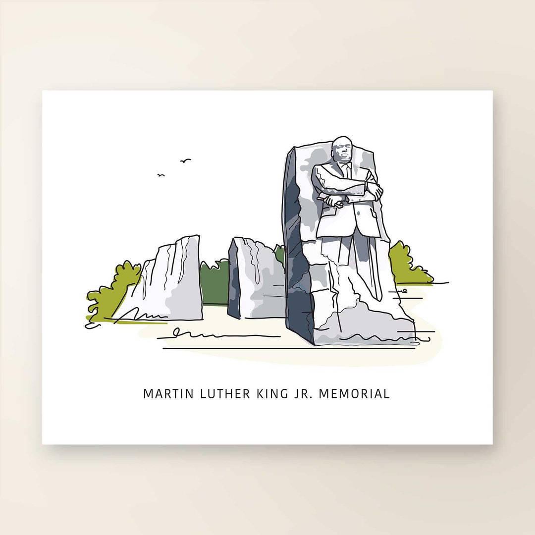 MLK MEMORIAL | Art Wall Decor | Washington D.C. Iconic Landmark Series ...
