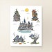 MAGIC KINGDOM Poster Walt Disney World Magic Kingdom Whimsical Map Walt ...