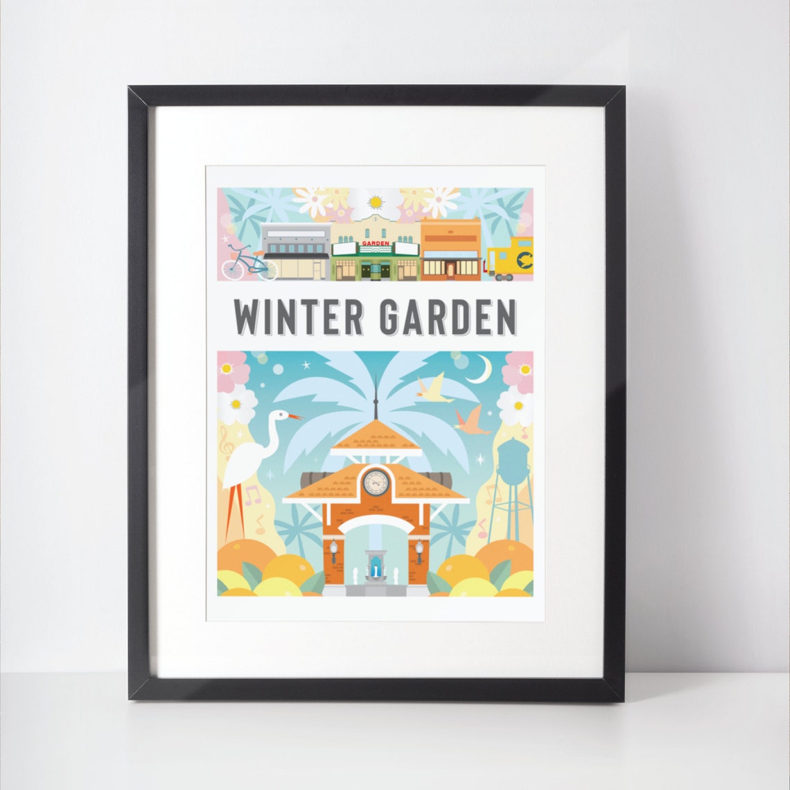 WINTER GARDEN Map Art Wall Decor City Map Winter Garden - Etsy