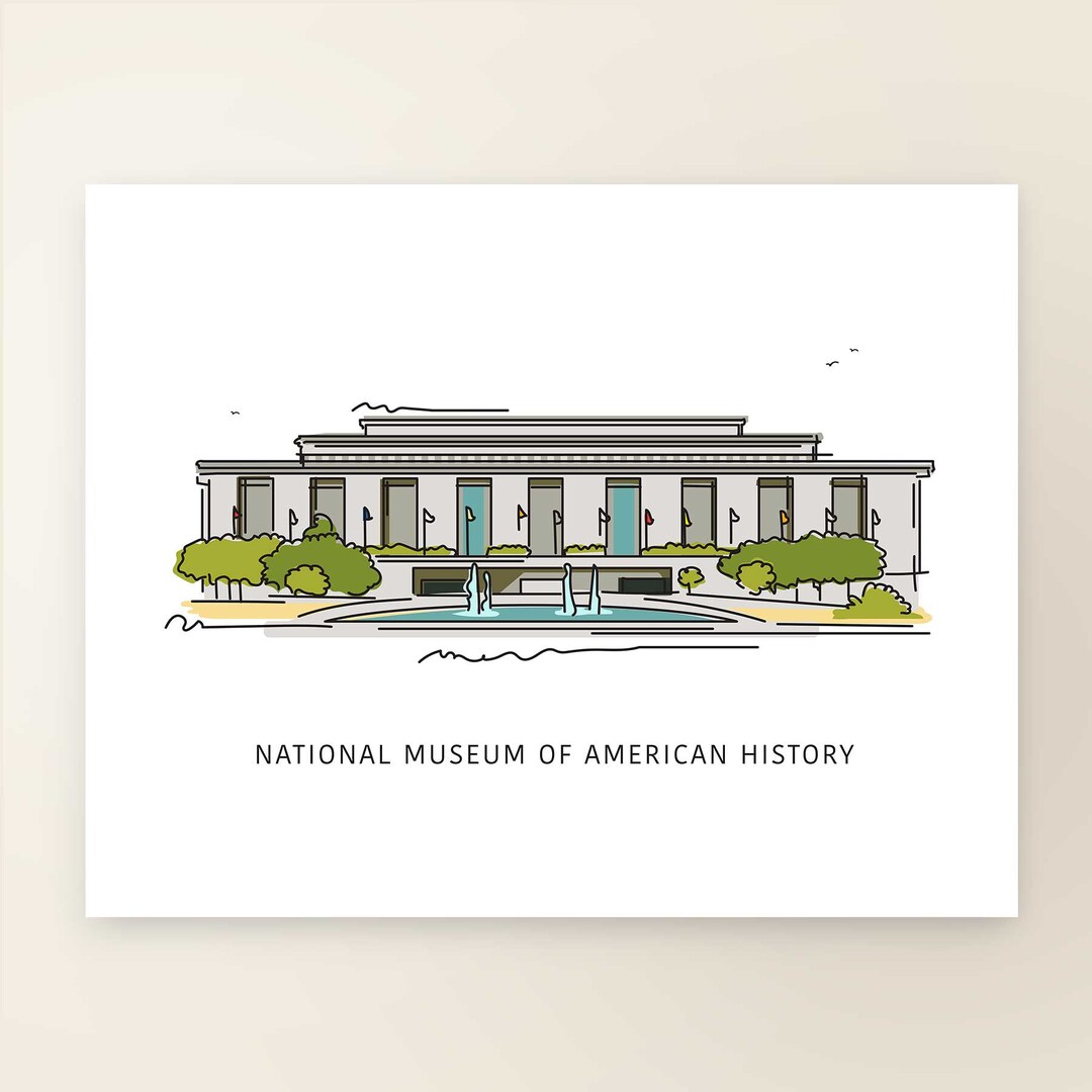 AMERICAN HISTORY Museum | Art Wall Decor | Washington D.C. Iconic ...