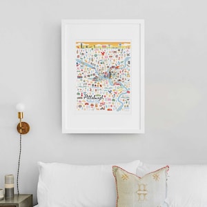 PITTSBURGH PA Map Art Wall Decor | City Map Pittsburgh Pennsylvania ...