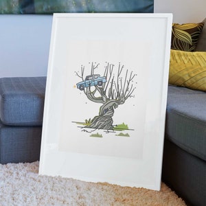 WIZARDLY WILLOW | Wizard Graphic Line Art Print Collection | Room Decor ...
