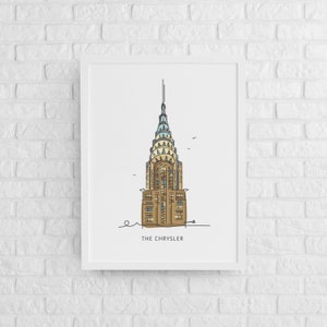 CHRYSLER BUILDING | Art Wall Decor | NYC Iconic Landmark Series ...