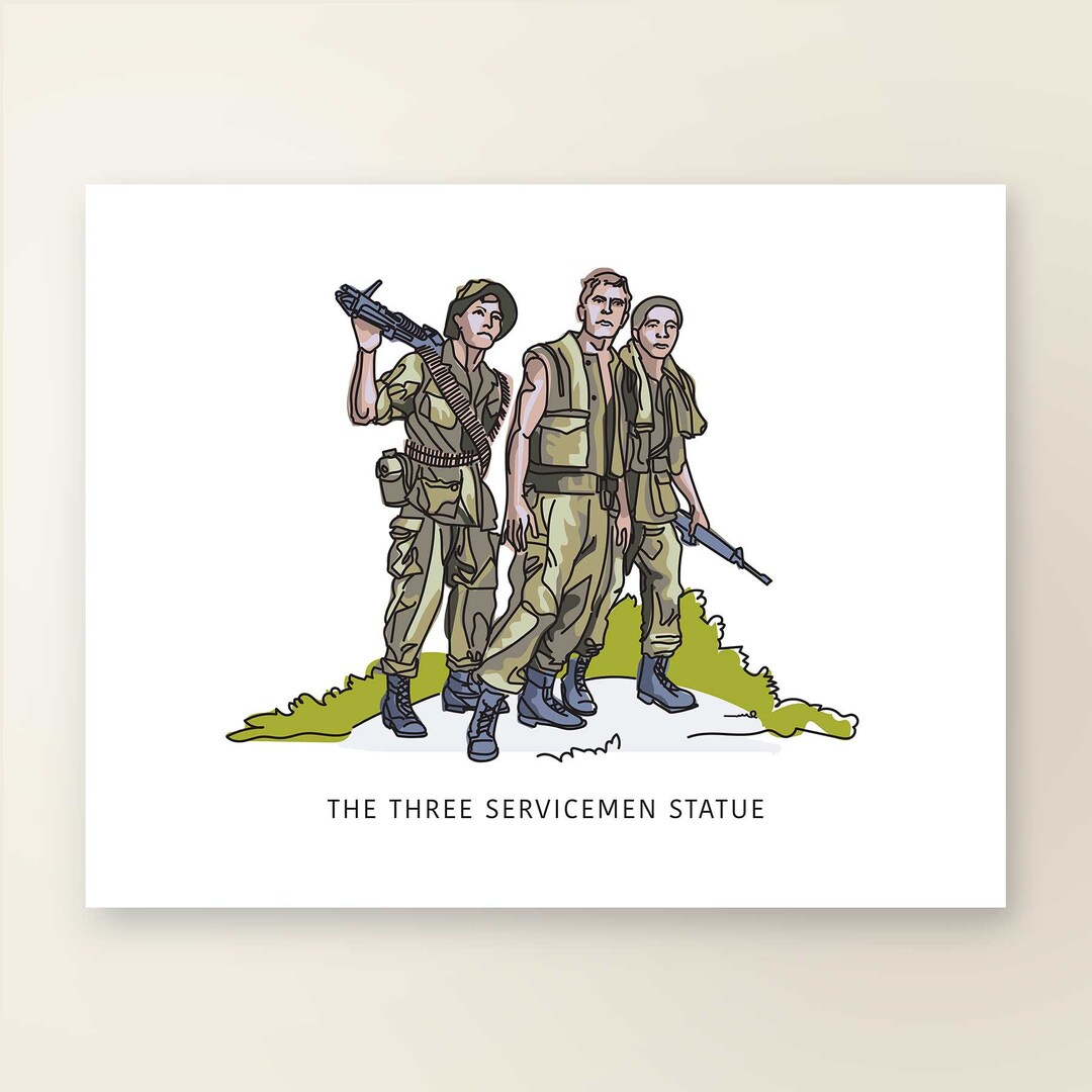 THREE SERVICE Men | Art Wall Decor | Washington D.C. Iconic Landmark ...