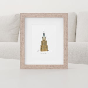 CHRYSLER BUILDING | Art Wall Decor | NYC Iconic Landmark Series ...