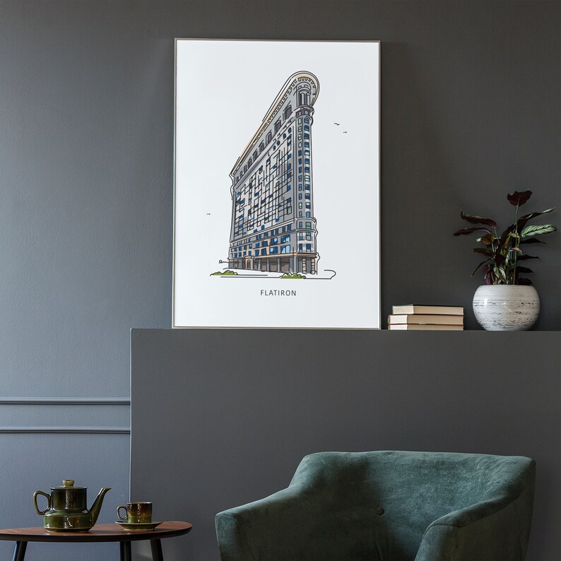 FLATIRON BUILDING | Art Wall Decor | NYC Iconic Landmark Series ...