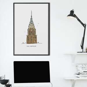 CHRYSLER BUILDING | Art Wall Decor | NYC Iconic Landmark Series ...
