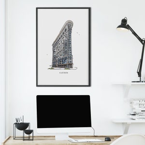FLATIRON BUILDING | Art Wall Decor | NYC Iconic Landmark Series ...