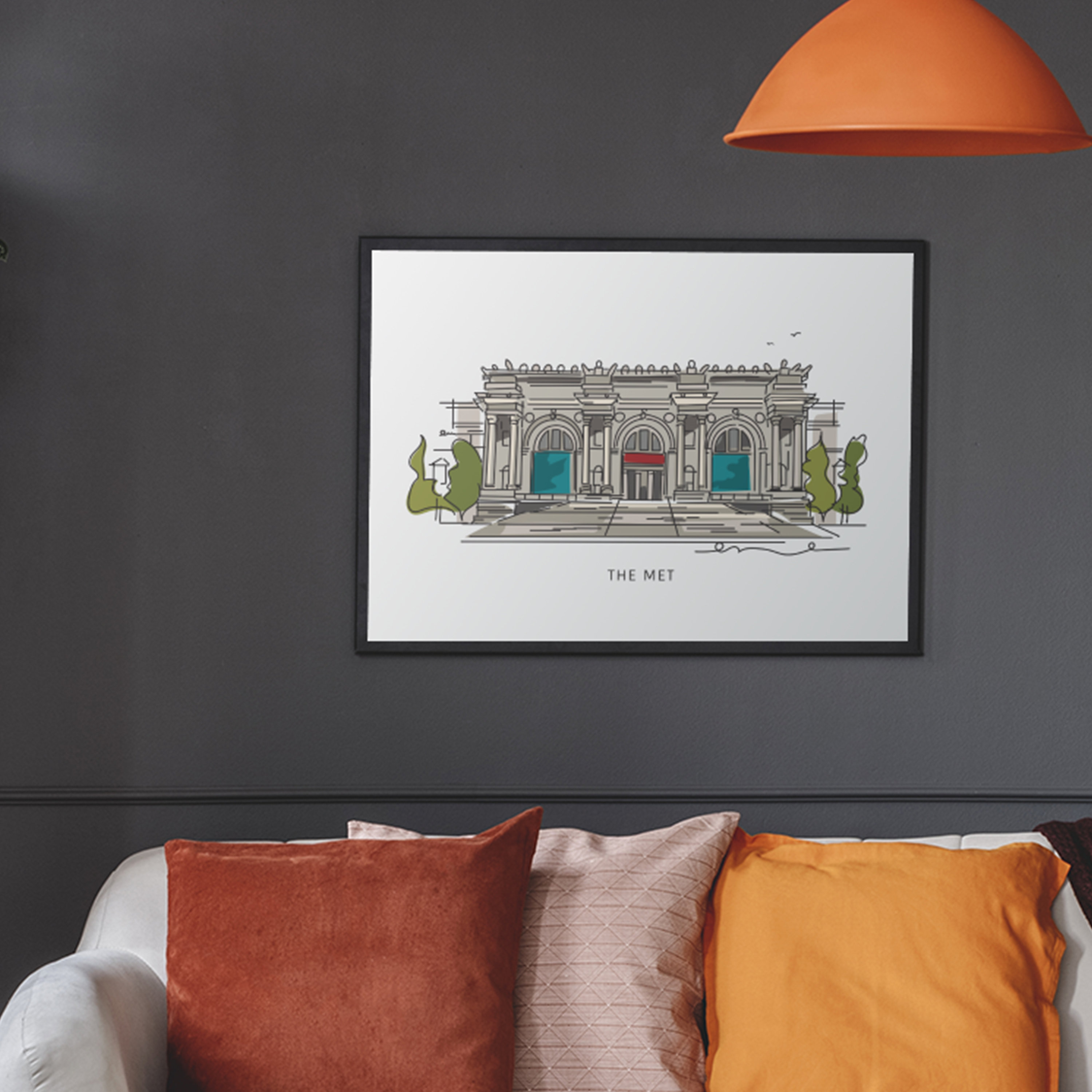 THE MET New York City | Art Wall Decor | NYC Iconic Landmark Series ...