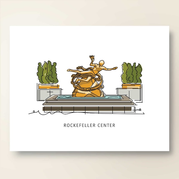 Rockefeller Center - Etsy