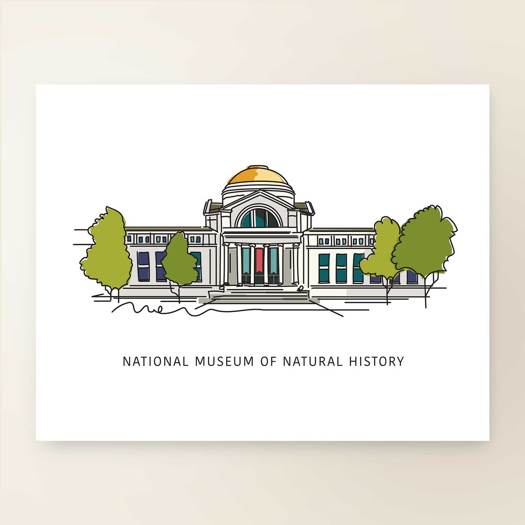 NATURAL HISTORY Museum | Art Wall Decor | Washington D.C. Iconic ...