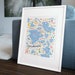 WINDERMERE FL Map Art Wall Decor | City Map Windermere Florida | Art ...