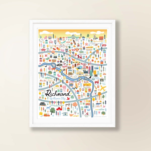 Richmond Map - Etsy