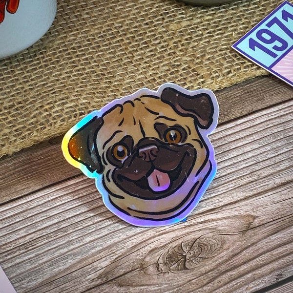 Pug Stickers - Etsy
