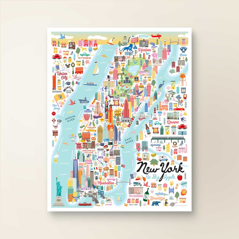 Manhattan Theme Posters - Etsy