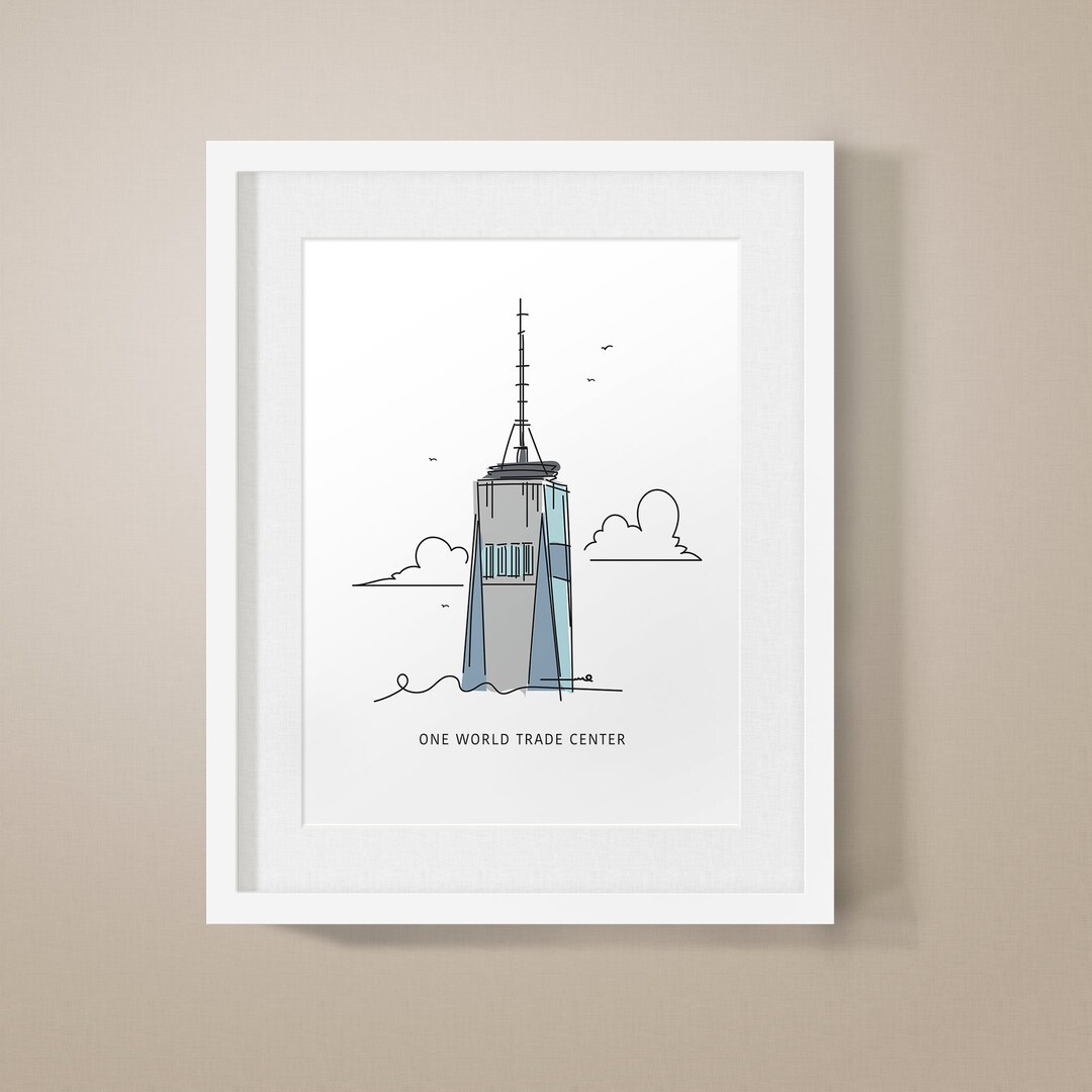 ONE WORLD Trade Center Art Wall Decor NYC Iconic Landmark - Etsy