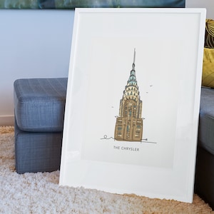 CHRYSLER BUILDING | Art Wall Decor | NYC Iconic Landmark Series ...