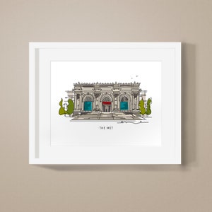 THE MET New York City | Art Wall Decor | NYC Iconic Landmark Series ...