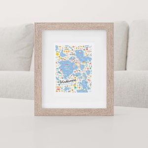 WINDERMERE FL Map Art Wall Decor | City Map Windermere Florida | Art ...
