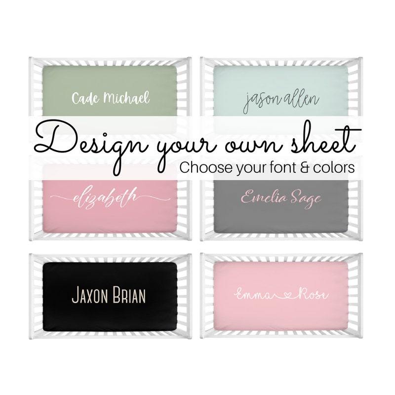 Custom Crib Sheet - Etsy