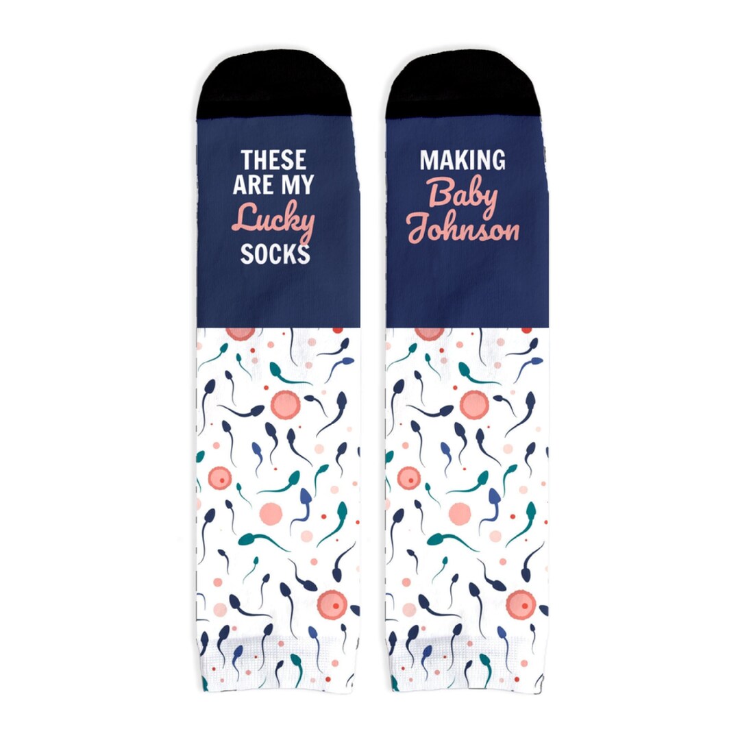IVF IUI Socks, Lucky Transfer Socks, Transfer Day Socks, Personalized ...
