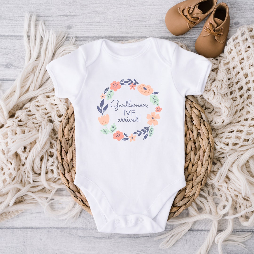 IVF Baby Girl Bodysuit, Mom Dad Baby Shower Gift, Baby Hospital Clothes ...