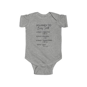 IVF Baby Pregnancy Announcement Reveal, IVF Milestones, Baby Bodysuit ...