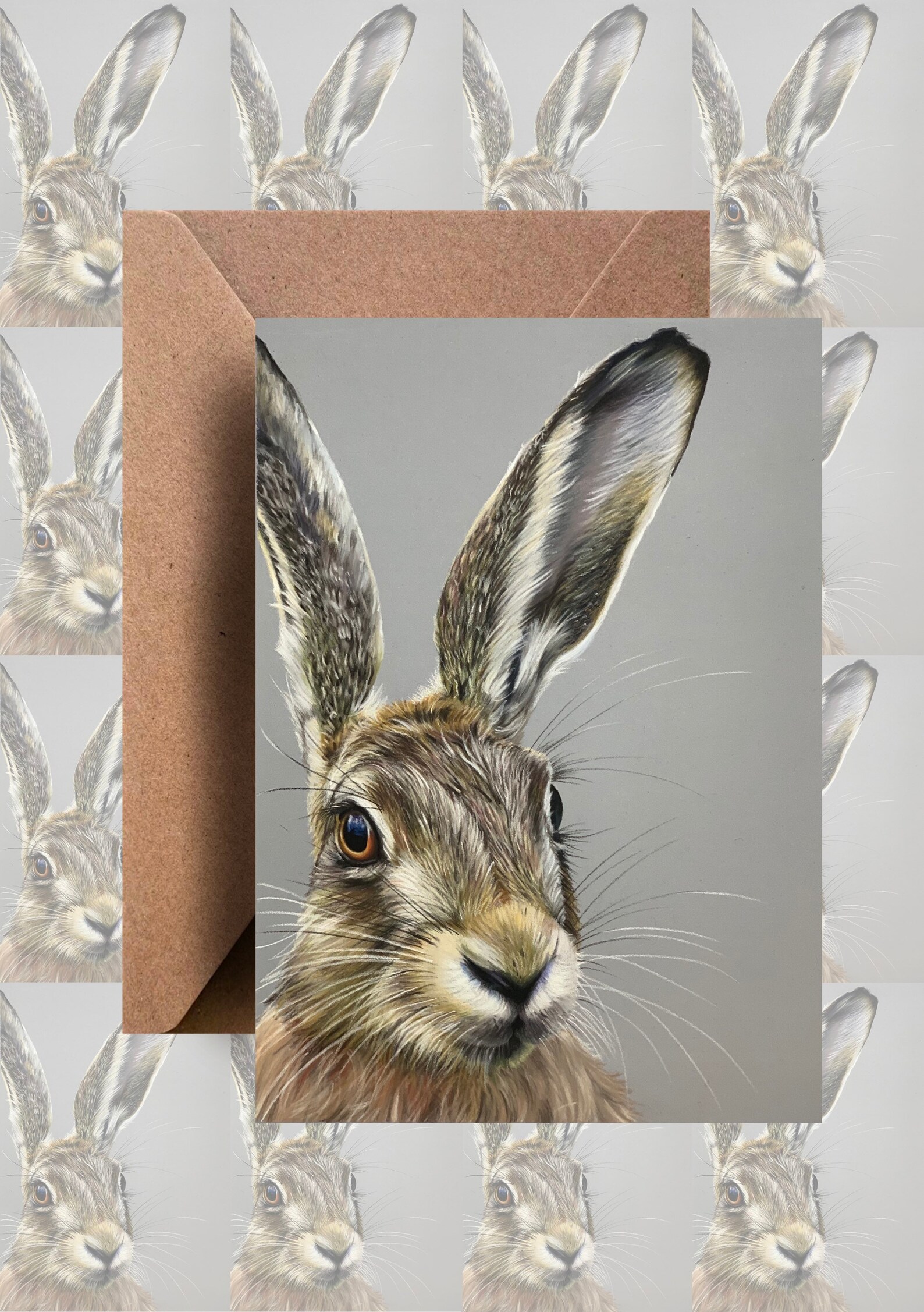 Hare Wild Animal Card / Hare Card / Hare Greetings Card / - Etsy UK