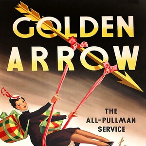 Golden Arrow Mini Travel Poster 01 A4 Size 210 X 297mm - Etsy UK
