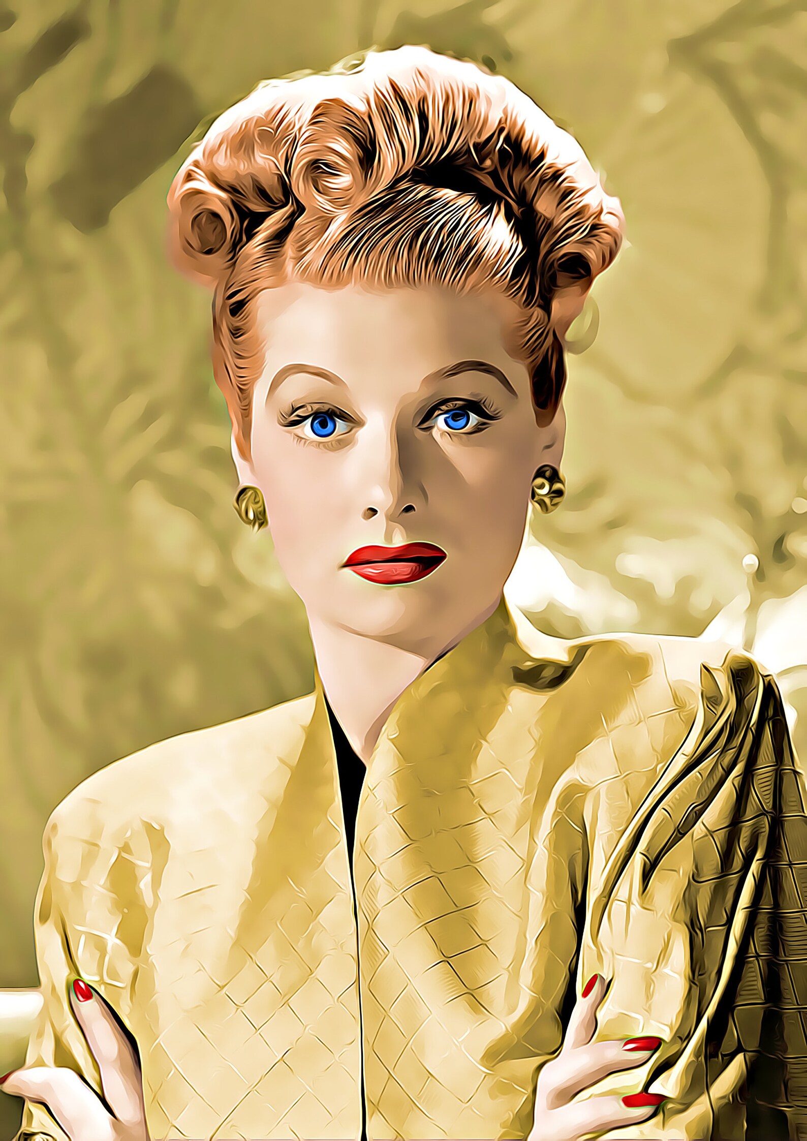 Lucille Ball Unique Graphic Art Illustration Print 09 A4 Size Etsy