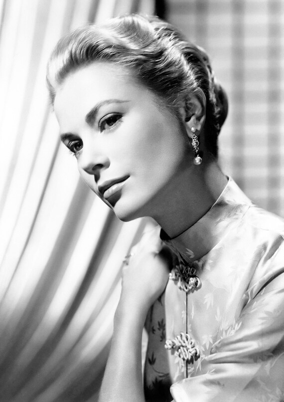 Grace Kelly Monochrome Photo Print 01 A4 Size 210 X 297mm | Etsy