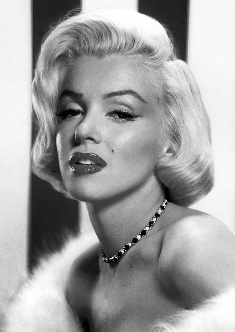 Marilyn Monroe Monochrome Photo Print 27 A4 Size 210 X Etsy