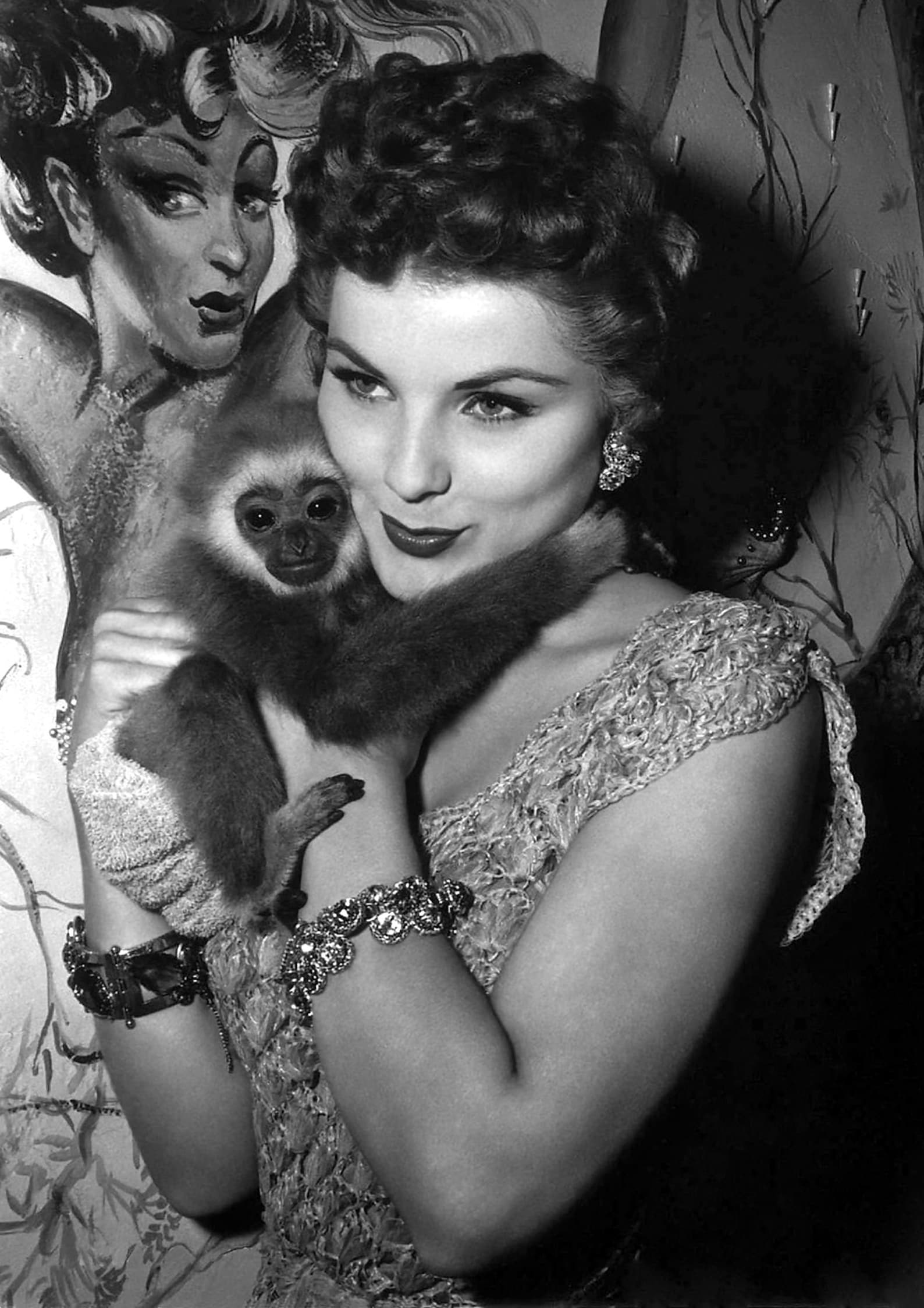 Debra Paget Monochrome Photo Print 04 A4 Size 210 X 297mm - Etsy