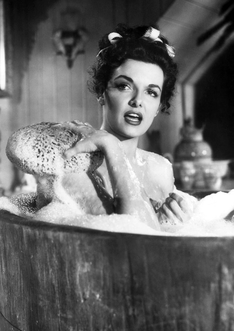 Jane Russell Monochrome Photo Print 01 A4 Size 210 X 297mm Etsy