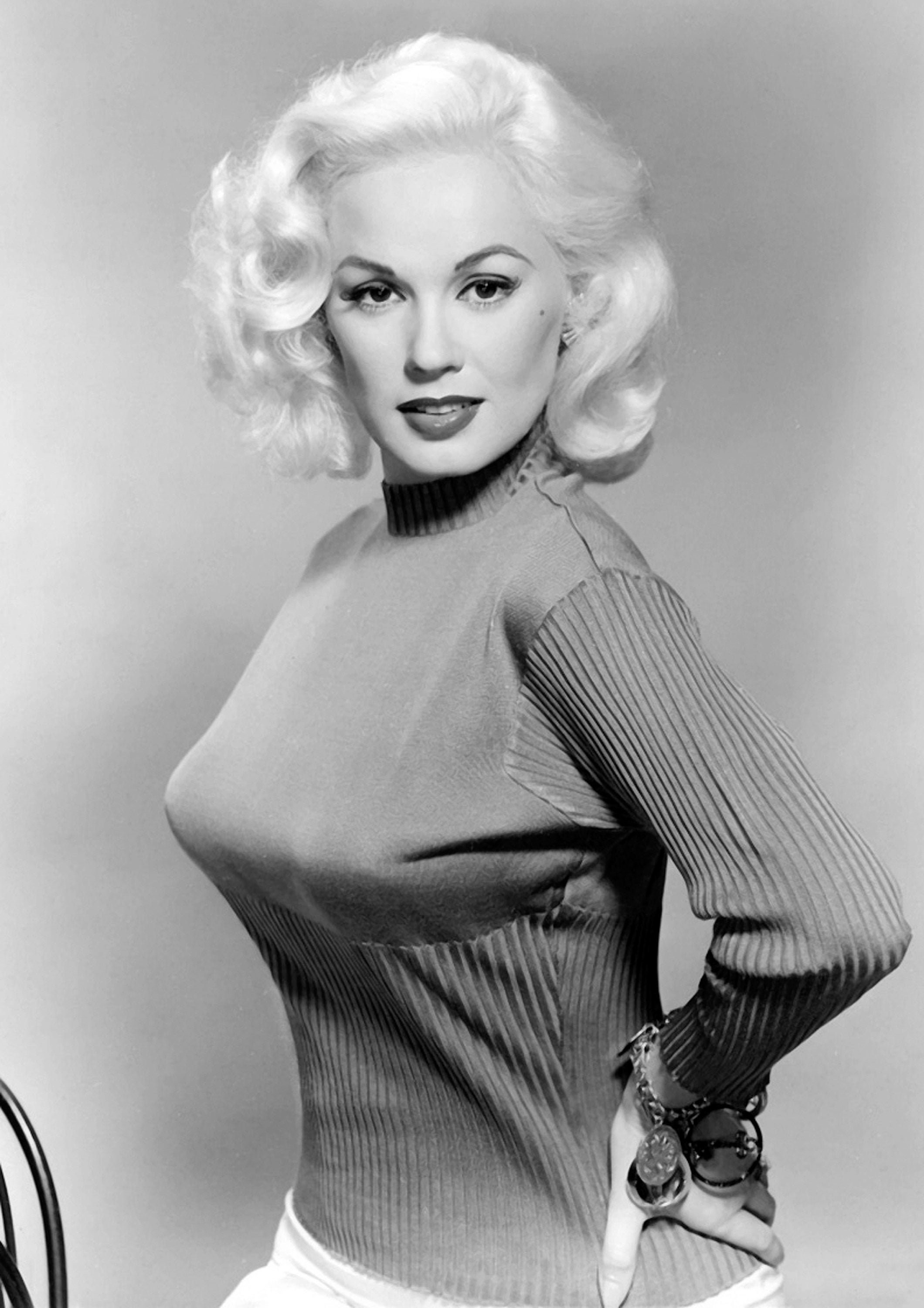 Mamie Van Doren Monochrome Photo Print 06 Tamaño A4 210 x - Etsy España
