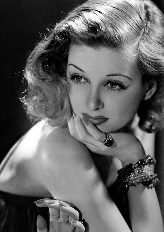 Joan Bennett Monochrome Photo Print 14 A4 Size 210 X 297mm Etsy