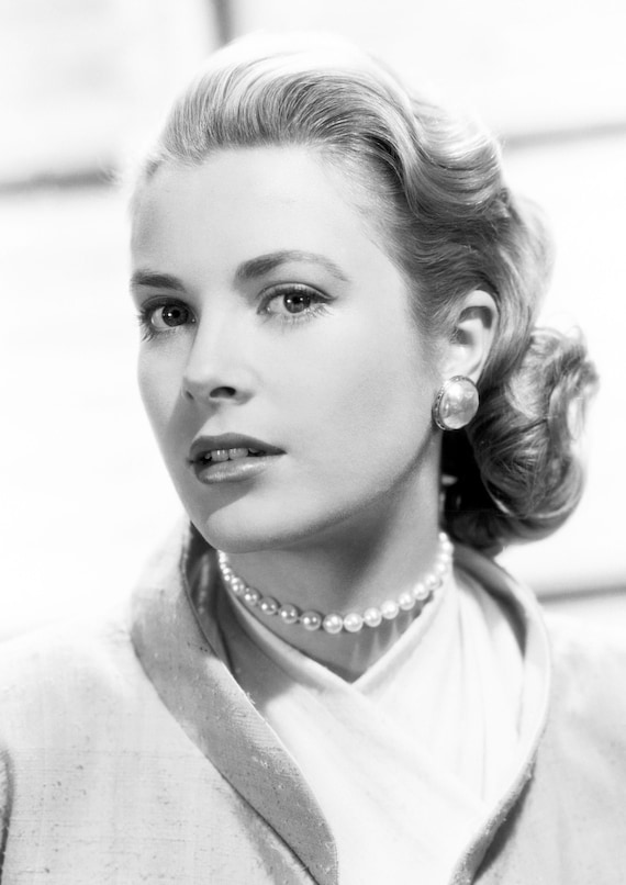 Grace Kelly Monochrome Photo Print 06 A4 Size 210 x 297mm | Etsy