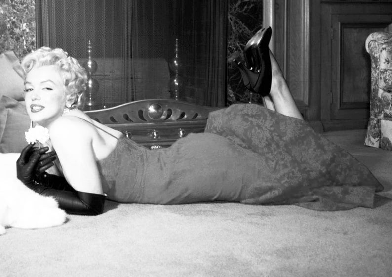 Marilyn Monroe Monochrome Photo Print 22 A4 Size 210 X Etsy