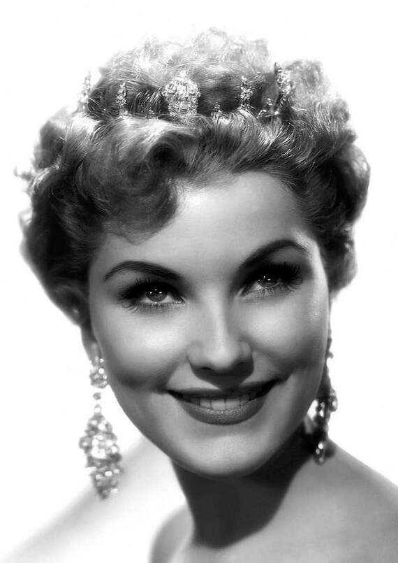 Debra Paget Monochrome Photo Print 08 A4 Size 210 x 297mm | Etsy
