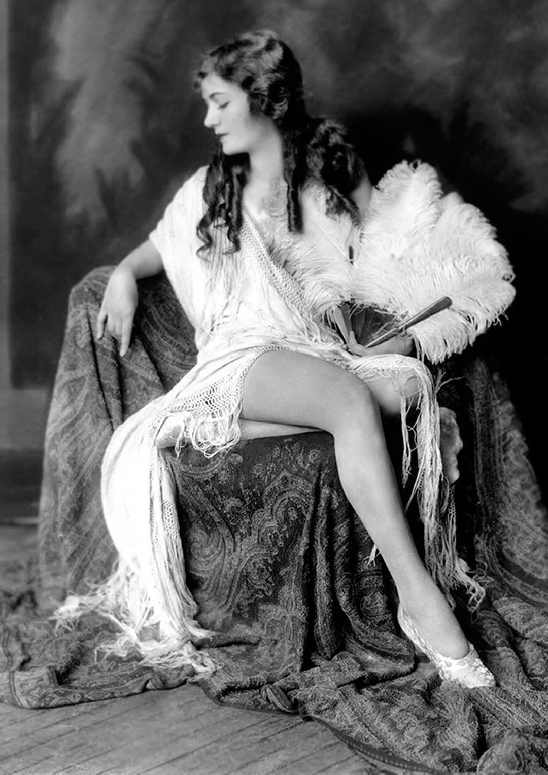 Ziegfeld Follies Alice Wilkie Monochrome Photo Print 01 A4 Size 210 X