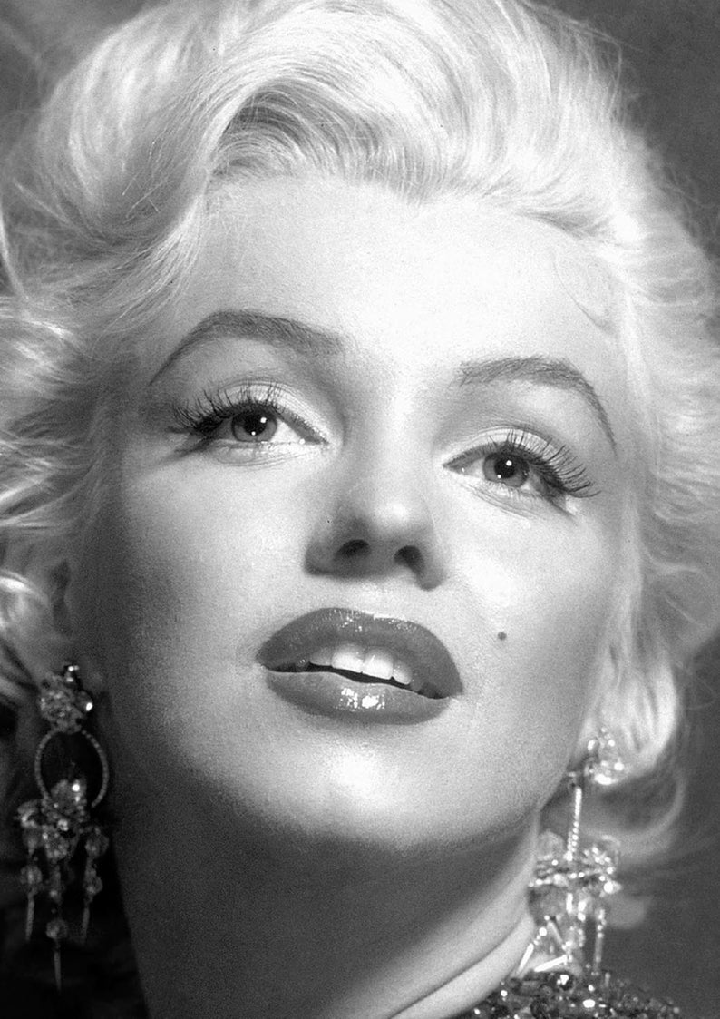 Marilyn Monroe Monochrome Photo Print 37 A4 Size 210 X Etsy