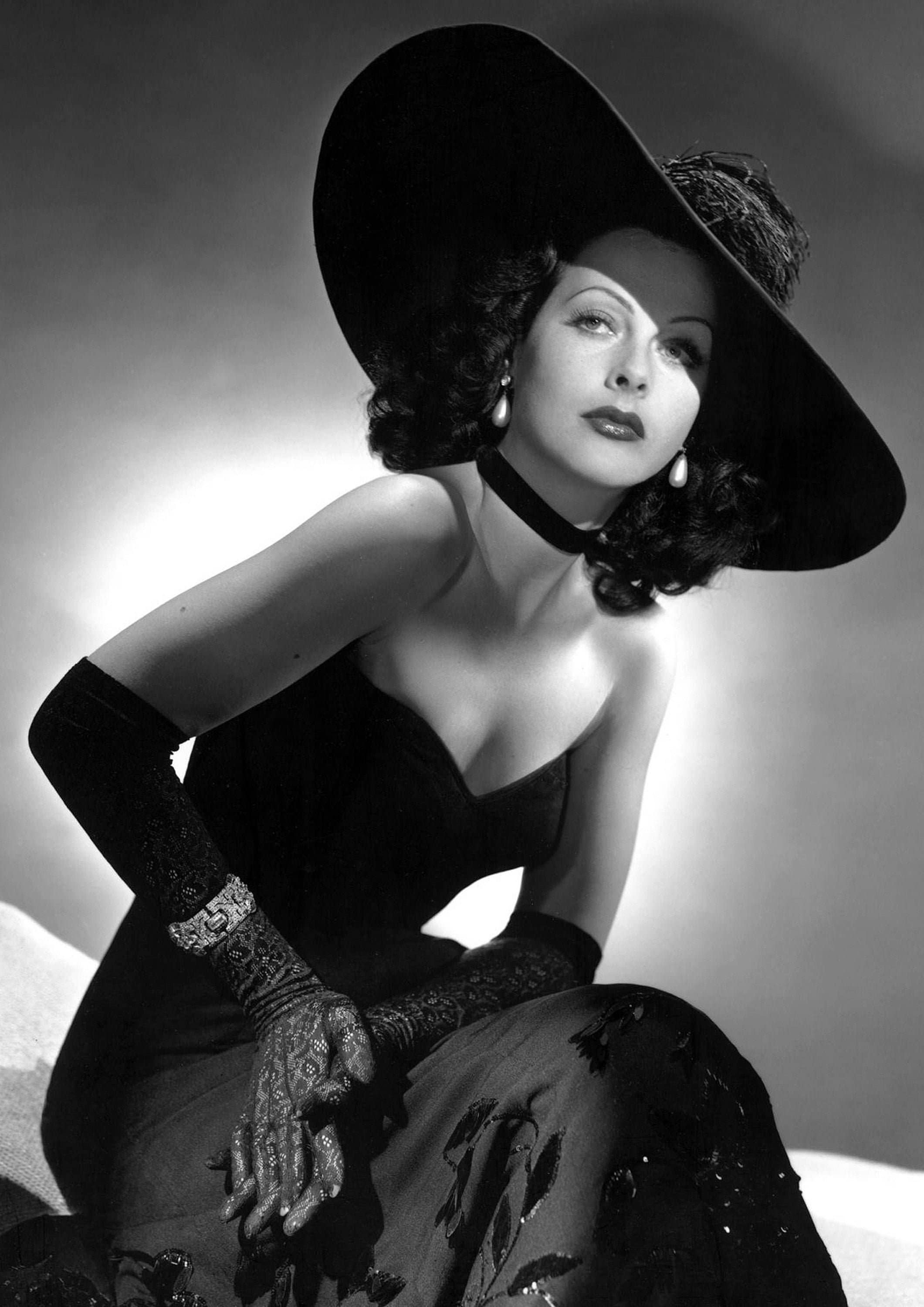 Hedy Lamarr Monochrome Photo Print 03 A4 Size 210 X 297mm Etsy