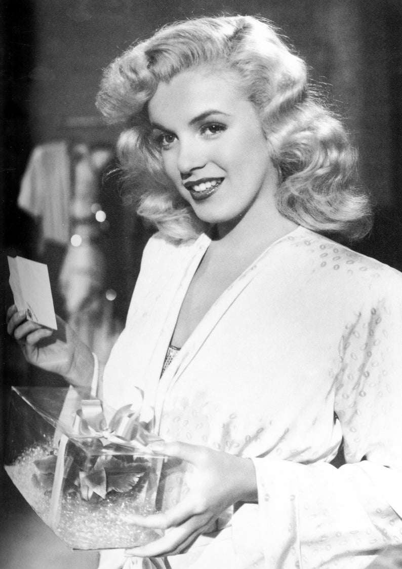 Marilyn Monroe Monochrome Photo Print 11 A4 Size 210 X - Etsy